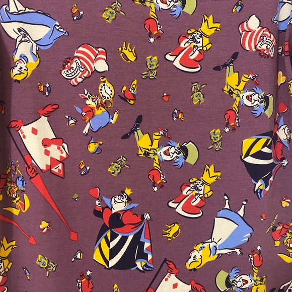LuLaRoe | Tops | Disneys Alice In Wonderland Queen Of Hearts Alice Gigi ...